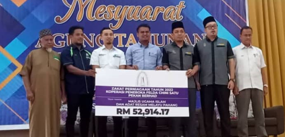 KOPERASI PENEROKA FELDA CHINI SATU BERZAKAT - Pusat Kutipan Zakat Pahang
